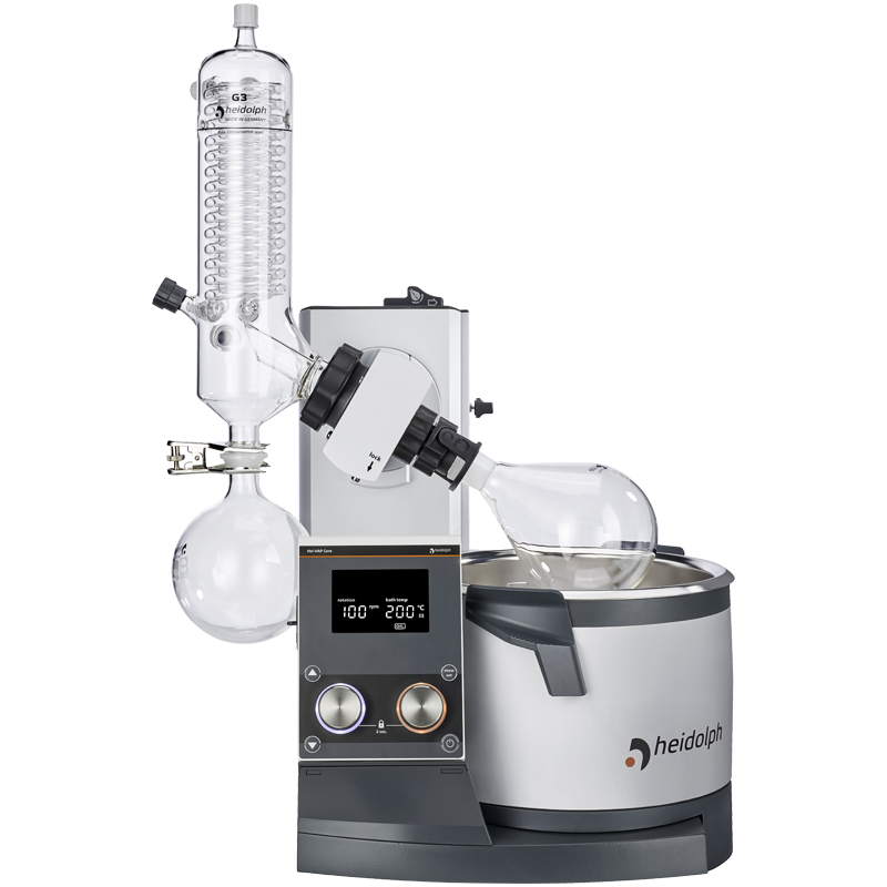 Hei-VAP Core - motor lift model with G3 vertical glassware | Heidolph EMEA - research made easy